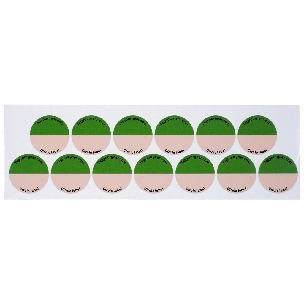 Circle Two Stripe 13 Label Pack – TagYourGear
